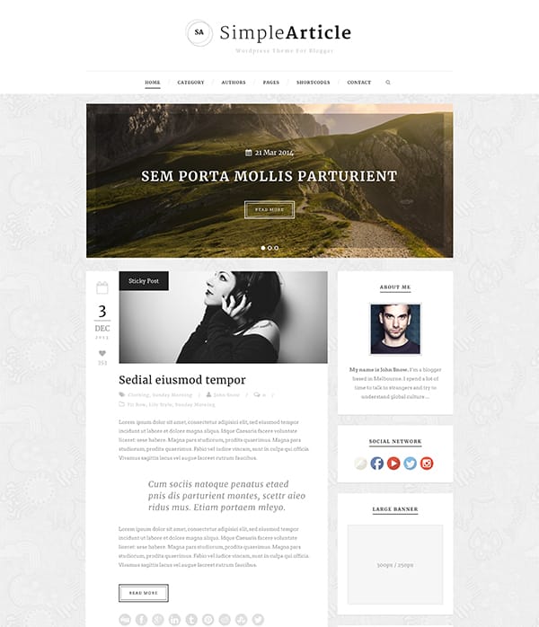 Simple Article – GoodLayers